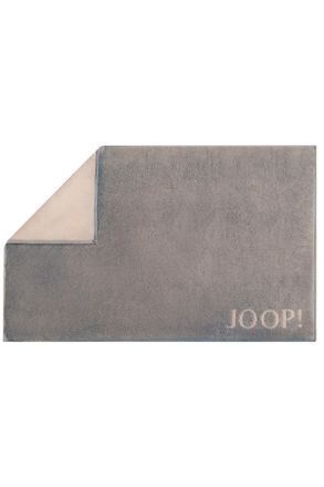 Joop Badematte Classic Doubleface, Graphit, Beige, Textil, Uni, rechteckig, 50x80 cm, Made in Germany, Oeko-Tex Standard 100, f&uuml;r Fu&szlig;bodenheizung geeignet,