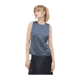 Sams&oslash;e & Sams&oslash;e Ellie Racerback Top - - Tops - Damen - Blau - M