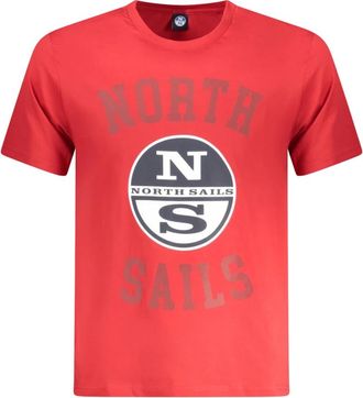 North Sails Homme, Tops, Rouge, Taille: 3XL Short Sleeve T-Shirt