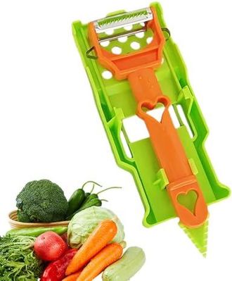 Generico Niesel Broyeur &agrave; carottes, hachoir &agrave; l&eacute;gumes - R&acirc;pe &agrave; l&eacute;gumes et concombres &agrave; main - Ensemble de coupe-l&eacute;gumes multi-usages, ensemble dustensiles de c