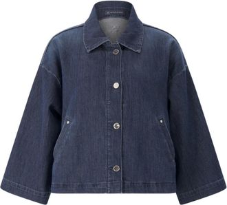 Raffaello Rossi Veste en jean courte - Femme - Vestes - Bleu - Taille: 46 FR