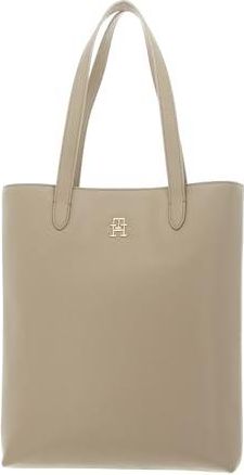 Tommy Hilfiger Cabas Femme Sac TH Casual Slim Tote Ns Poches Intérieures, Beige (Beige), Taille Unique