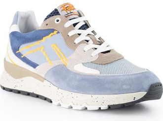Floris Van Bommel Herren Sneaker blau Veloursleder