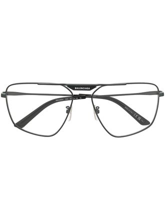 Balenciaga lunettes de soleil Tag 2.0 Navigator - Noir