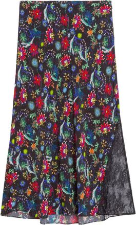 Zadig&Voltaire jupe Jayla à fleurs - Bleu