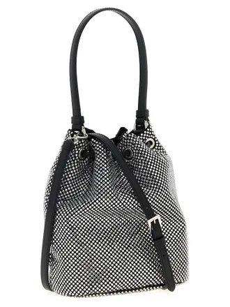 Prada Satin Bucket Bag - Gray