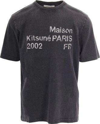 Maison Kitsun&eacute; Homme, Tops, Noir, Taille: M T-Chemises