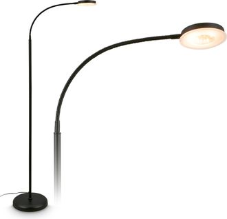 Briloner Stehlampe mit Touch, dimmbar, schwenkbar, Memoryfunktion, Leselampe, Wohnzimmerlampe, Schlafzimmer Deko, Deckenfluter, Standleuchte, Stehleuchte, 125,