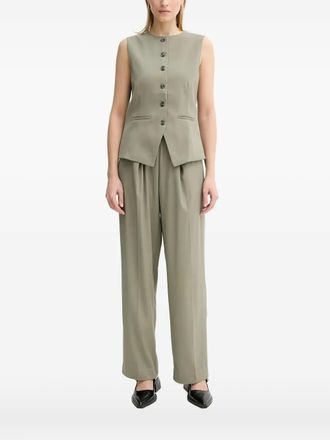 Samsøe & Samsøe haut boutonné Saruma à design sans manches - Vert