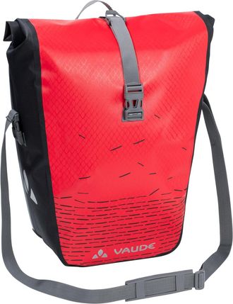 Vaude Fahrradtasche f&uuml;r Gep&auml;cktr&auml;ger Aqua Back Print Single, 1 x 24 L in Rot, Hinterradtasche wasserdicht, Fahrrad Gep&auml;cktr&auml;gertasche hinten, einfache Befes