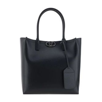 Valentino Garavani Homme, Sacs, Noir, Taille: ONE Size Vlogo Locker Medium Tote