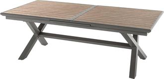 Hesperide Ausziehbarer Gartentisch in Holzoptik Axiome in Honiggelb und Pralinenbraun - 10 Plätze - Honig/Praline