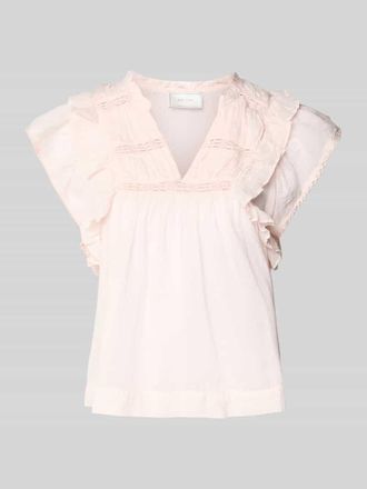 Neo Noir Bluse mit Volants Modell Jayla