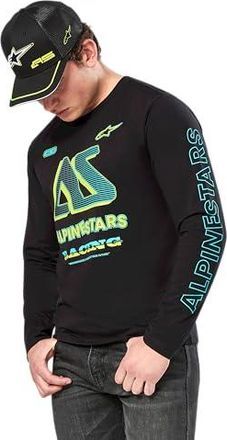 Alpinestars Ayess Ls Csf Tee T-Shirt de Sport Manches Longues Col Rond, Noir, Large Homme