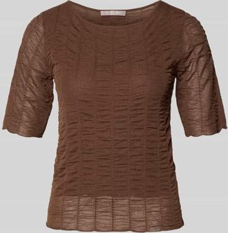 Christian Berg Strickshirt aus Viskose-Mix mit Rundhalsausschnitt