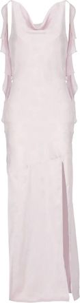 Rotate Rotate Birger Christensen, Femme, Robes, Rose, Taille: 38 FR Wide Neckline Ruffle Dress
