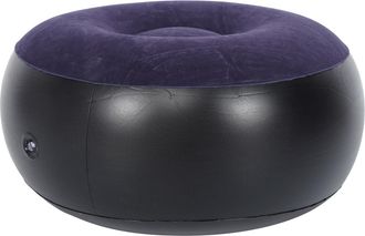 CHICIRIS Multifunktionaler Aufblasbarer Runder Hocker mit Fu&szlig;st&uuml;tze f&uuml;r Auto, Wohnzimmer, Studentenwohnheime, Lila Aufblasbarer Stuhl 20,5 X 7,9 Zoll mit Beflo