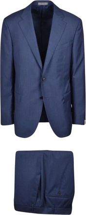 Corneliani Giacca Stondata Suit - Homme - Costumes - Bleu - Taille: 3XL
