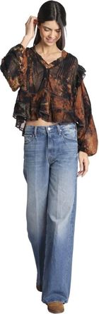 Mes Demoiselles... Femme, Blouses et Chemises, Multicolore, Taille: 36 FR Camicia stampata rouches