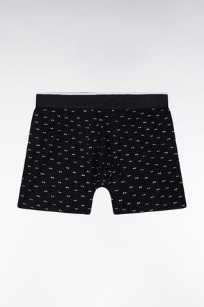 Eden Park Boxer En Jersey De Coton Micro-motifs Noeuds Papillon Noir