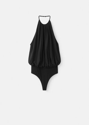 Mango Haut dos nu effet boule noir - Femme - XS - MANGO