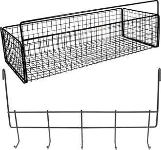 OSALADI Lochfreies Wandmontage Aufbewahrungsregal aus Eisen Badezimmer Organizer mit Haken Platzsparendes Mehrzweckregal für Bad und Küche
