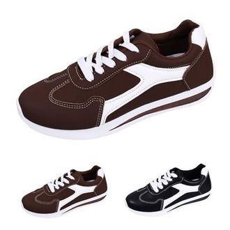 Generic Chaussures d&eacute;contract&eacute;es &agrave; lacets r&eacute;tro l&eacute;g&egrave;res et confortables en cuir avec soutien de la vo&ucirc;te plantaire, chaussures de course &agrave; pied antid&eacute;rapantes