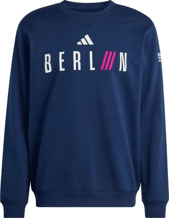 adidas Mens BMW Berlin Marathon 2025 Crew Sweat Herren Collegiate Navy M