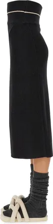 Moncler Knitted Midi Skirt - Black