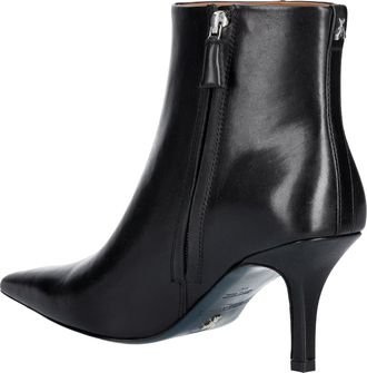 Patrizia Pepe Stiletto Heel Calf Leather Ankle Boot - Black