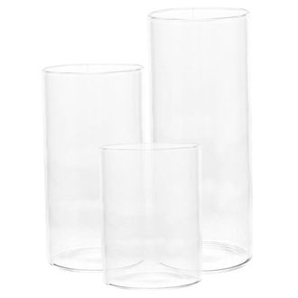 TOPBATHY Dekorativer Kerzenhalter Aus Glas 3 St&uuml;ck Kerzenschirme F&uuml;r Den Schreibtisch Zuhause Hochzeit Dekoration