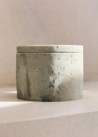 Mango Pot moyen de salle de bains en r&eacute;sine effet marbre sable - Home - M - MANGO HOME