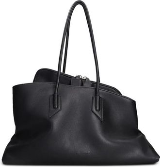 The Attico Medium La Passeggiata Leather Tote Bag