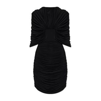 The Mannei Robe avec drap&eacute;s - Femme - Robes - Noir - Taille: 38 FR