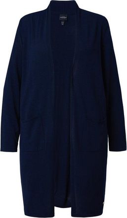Ulla Popken Langjacke Long-Strickjacke Stehkragen offene Form Langarm