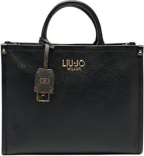 Liu Jo Sac femme M Tote Ridhi noir B26LJ18 AF5206 E0058 Taille du sac: Grand