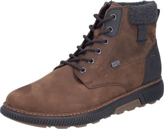 Rieker Winterboots RIEKER, Damen, Gr. 40, schwarz (braun, schwarz), Lederimitat, Nubukleder, Textil, unifarben mit Farbeinsatz, Schuhe Winterboots, High Top 