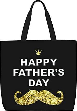 Generic Sac Fourre-Tout Bonne F&ecirc;te Des P&egrave;res Sac Fourre Tout Femme Avec Poign&eacute;es Lavables Sacs En Toile, Pour Femmes, Tous Les Jours, Shopping, Burea