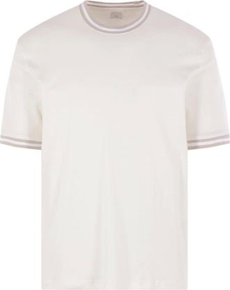 Eleventy Homme, Tops, Blanc, Taille: 2XL Cotton T-Shirt