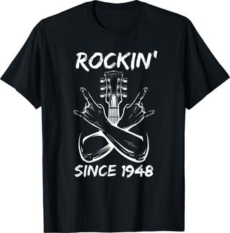 BDAZ Rockin Since 1948 Rock-Gitarre zum 78. Geburtstag, 78 Jahre alt T-Shirt