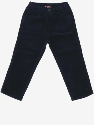 Il Gufo Boys Corduroy Trousers Navy Main Fabric: Cotton