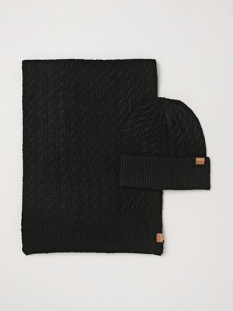 Liu Jo Ensemble deux pi&egrave;ces avec bonnet et &eacute;charpe c&ocirc;tel&eacute;s en maille tiss&eacute;e