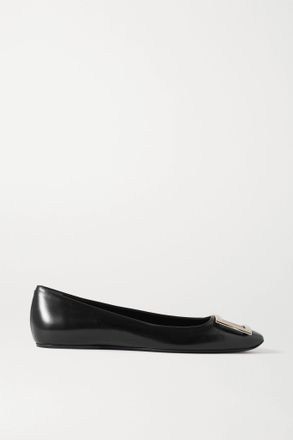 Roger Vivier Ballerines En Cuir Glacé Trompette Bellerine - Noir
