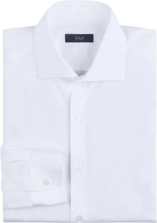 Fay Regular Fit Hemd - - Shirts - Herren - Wei&szlig; - 3XL