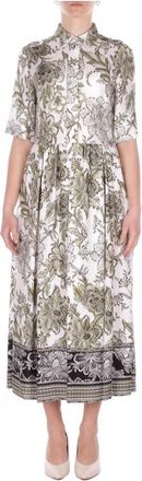 Fay Femme, Robes, Blanc, Taille: 38 FR Button-front Shirt Dress