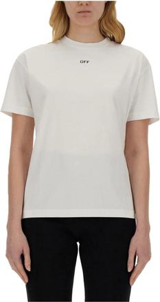 Off-white Femme, Tops, Blanc, Taille: 42 FR T-Shirt Avec Logo