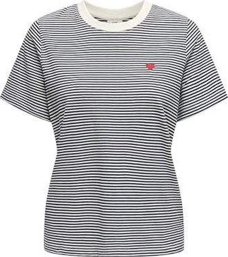 Jacqueline de Yong JdY Pisa S/S JRS Noos Haut imprimé, Cloud Dancer, XL