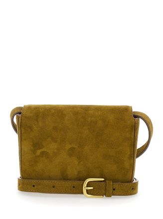 SOEUR Womens Belt Bag Bell Brown Cotton Shoulder