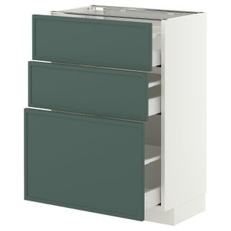 IKEA METOD / MAXIMERA Unterschrank mit 3 Schubladen