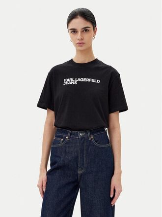 Karl Lagerfeld T-Shirt A1W17005 Schwarz Relaxed Fit